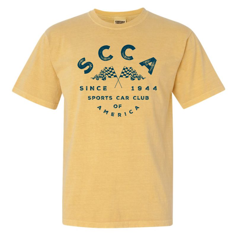 SCCA Vintage Checkered Flag Tee – SCCA Gear